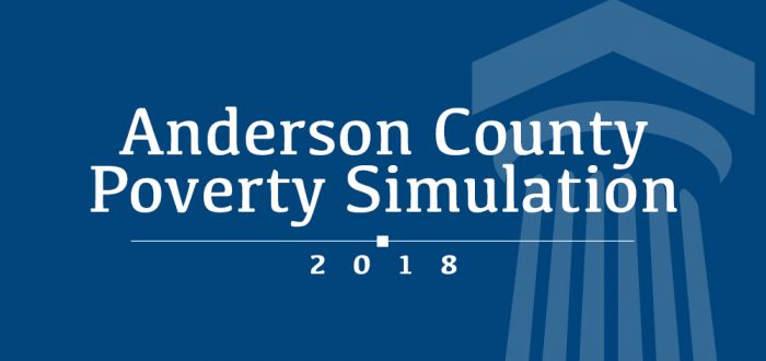 Anderson County Schools Poverty Simulation - The Education Foundation